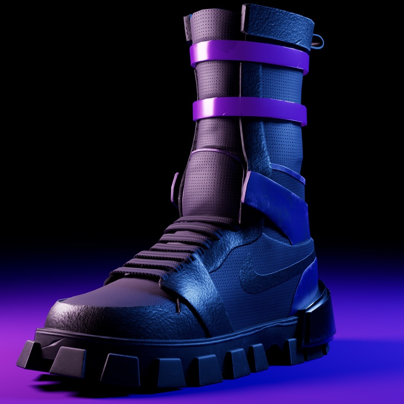 ArtStation - AJ1 Cyberboot (3D Model)