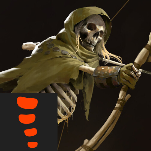 ArtStation - Skeletal Archer animation / Spine 2D