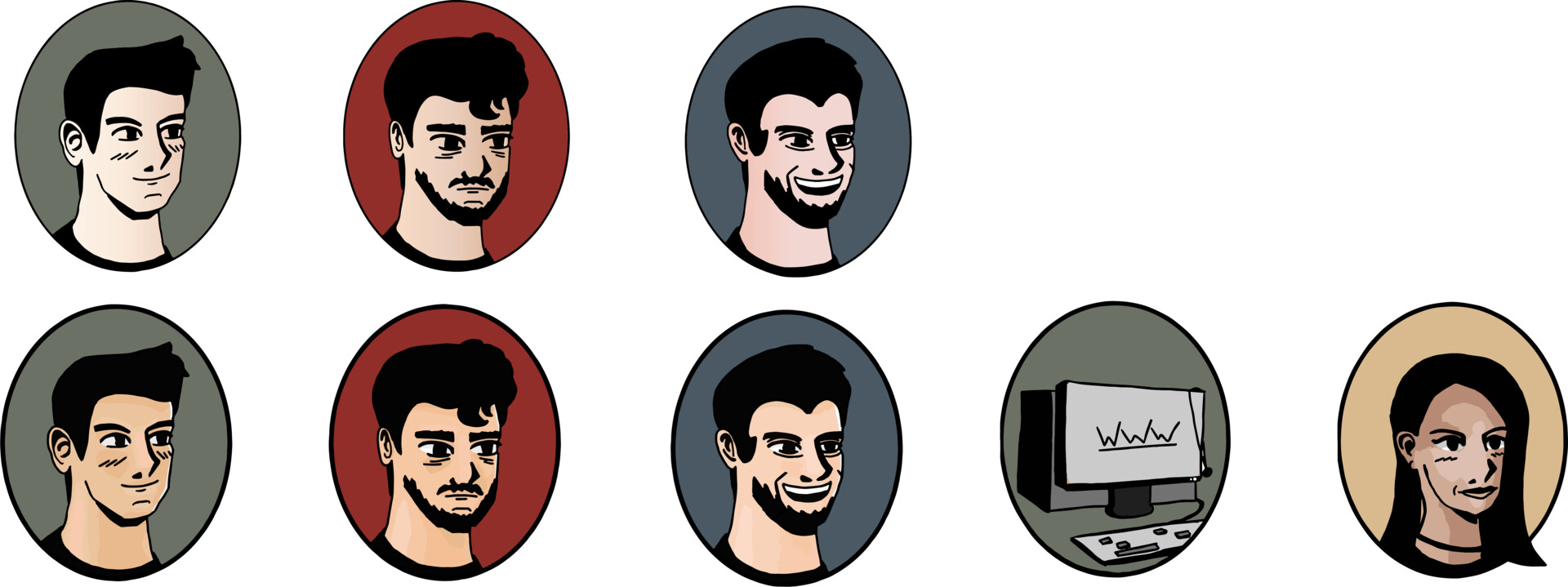 ArtStation - Blinking Friends (Animated)