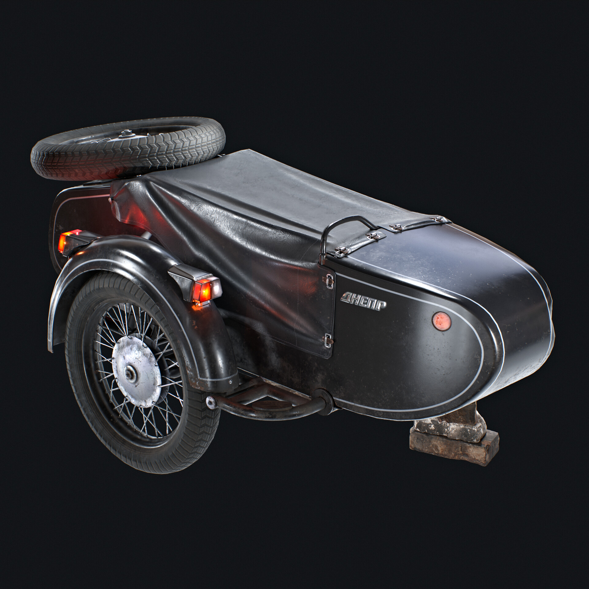 ArtStation - Dnepr mt 11 sidecar