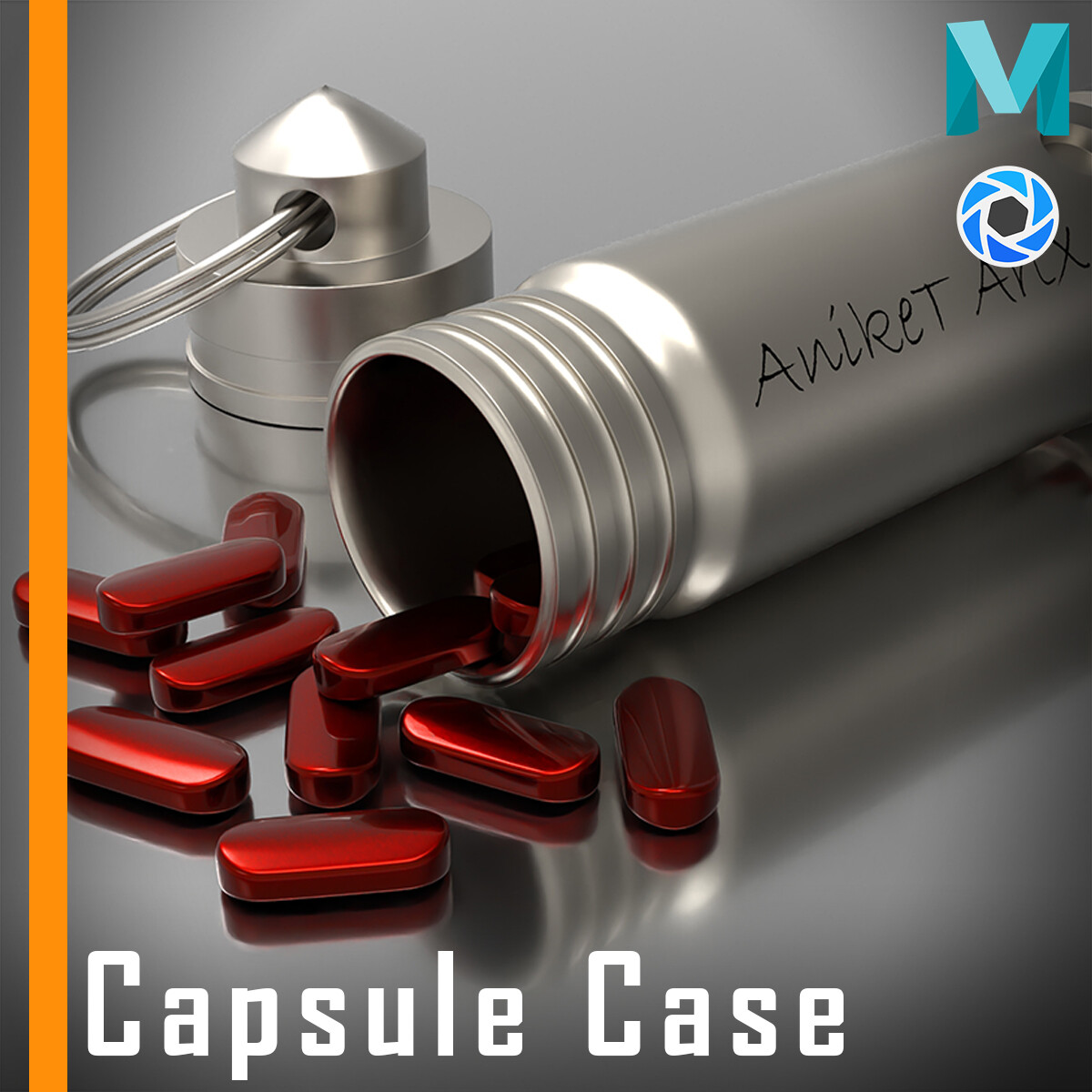 ArtStation - Waterproof Capsule and Pill Case.