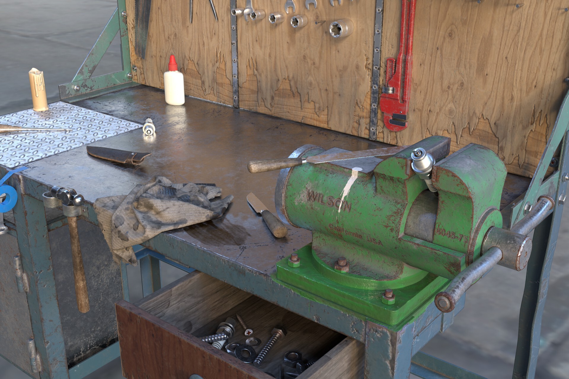 ArtStation - Texturing the workbench