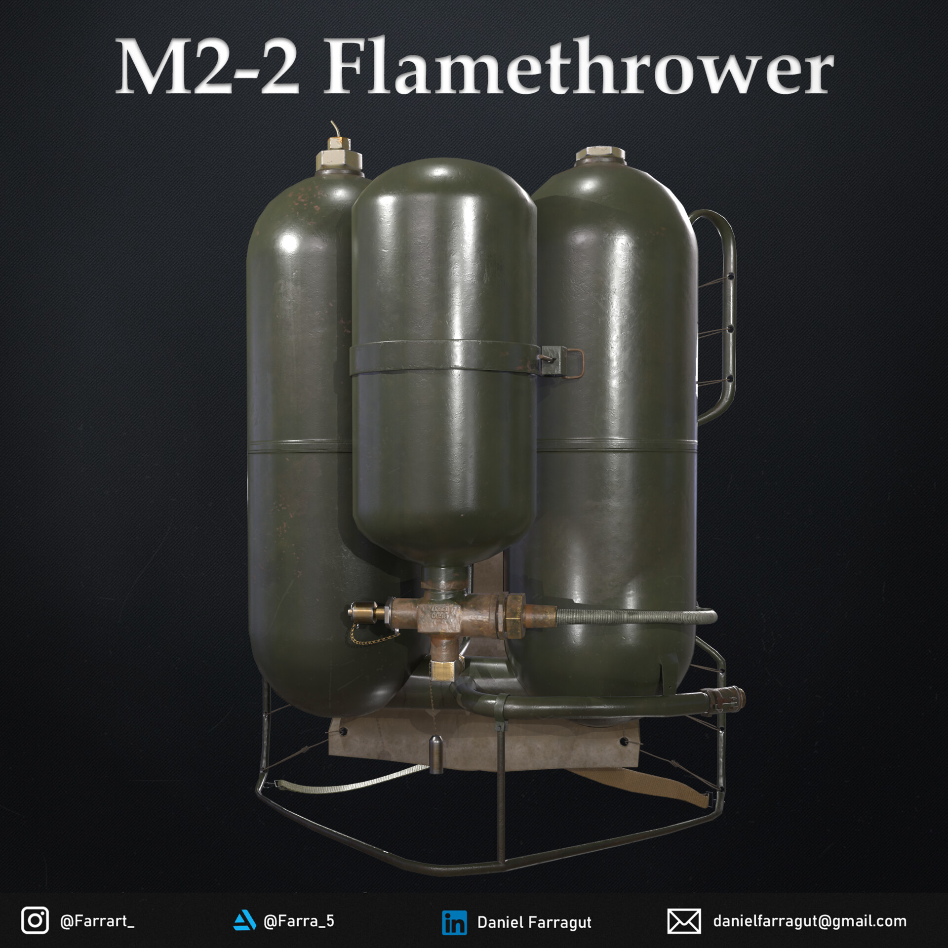 ArtStation - WWII M2-2 Flamethrower