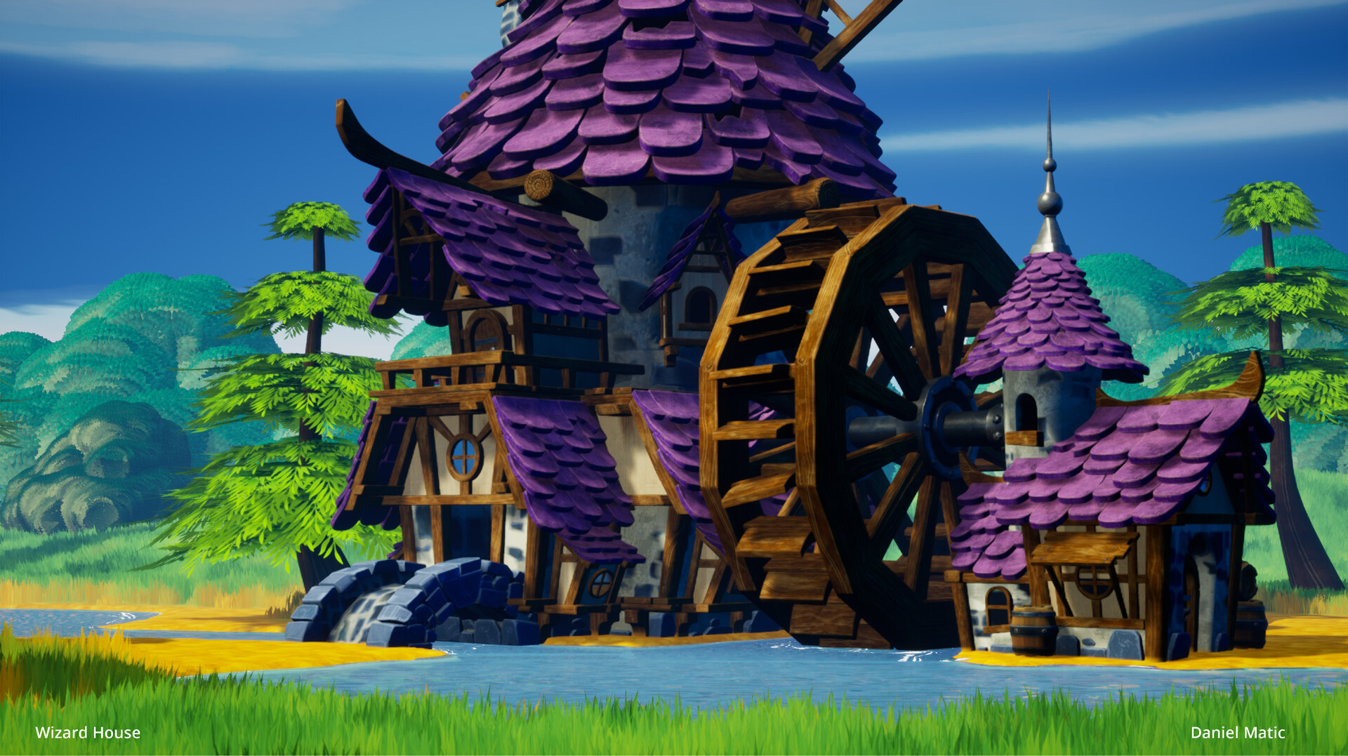 ArtStation - Stylized Environment - Wizard House