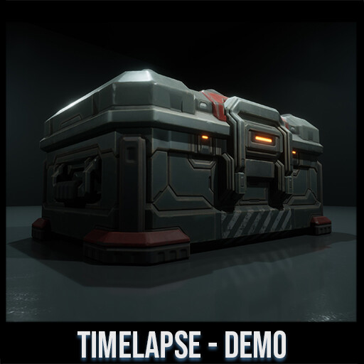 ArtStation - Scfi Crate - Timelapse Demo