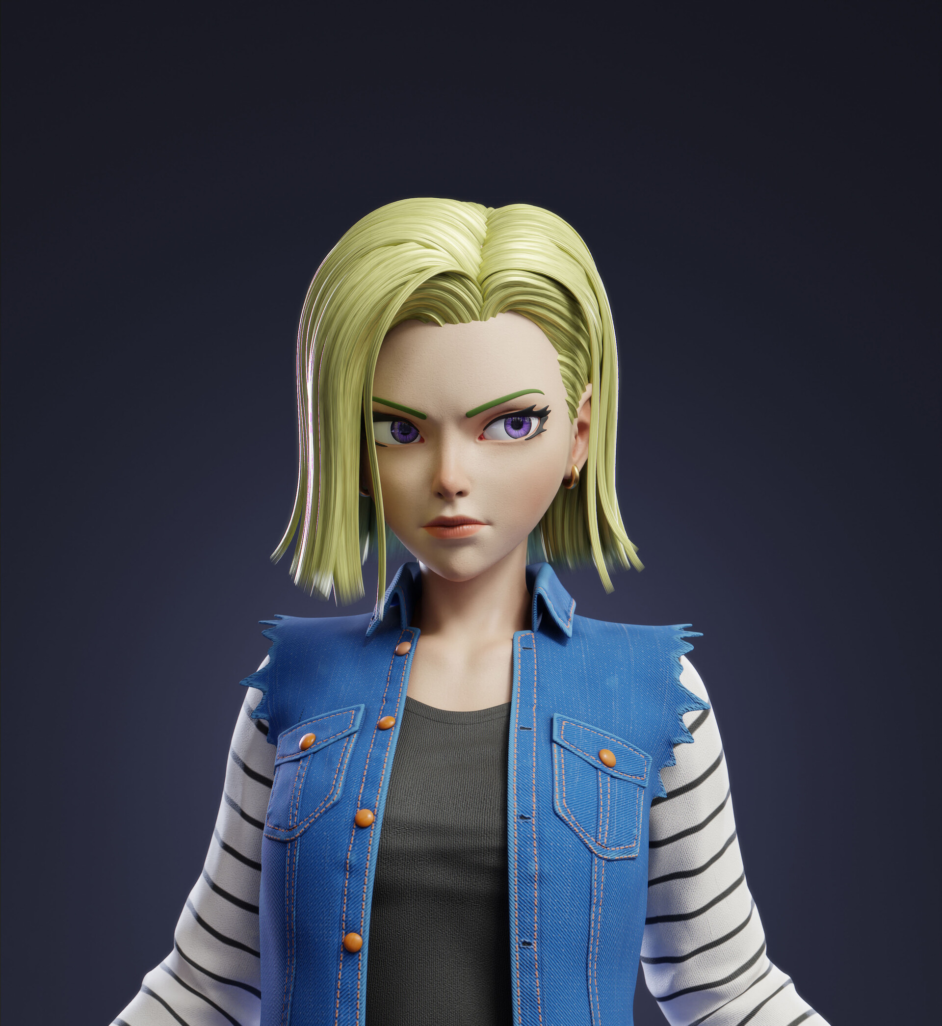 ArtStation - Android 18 Fan Art