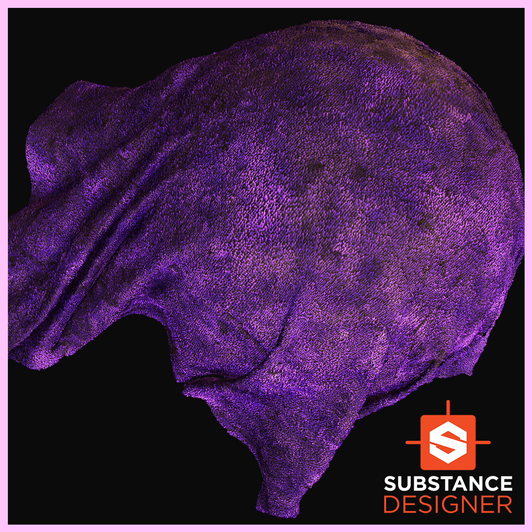 ArtStation - Velvet Material using Substance Designer.