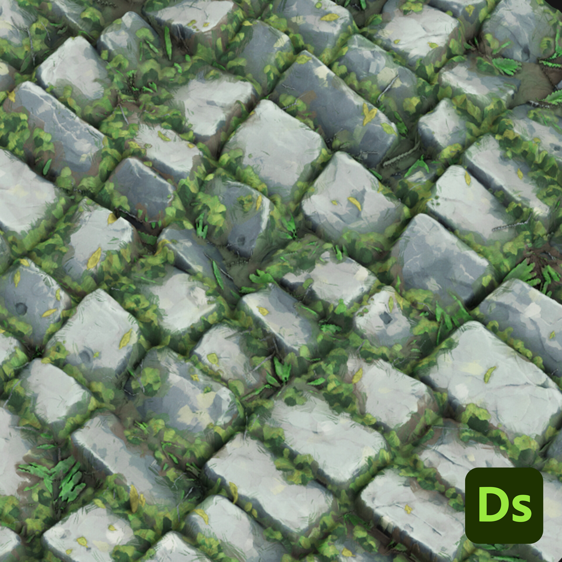 ArtStation - Stylized Stone Floor Tile