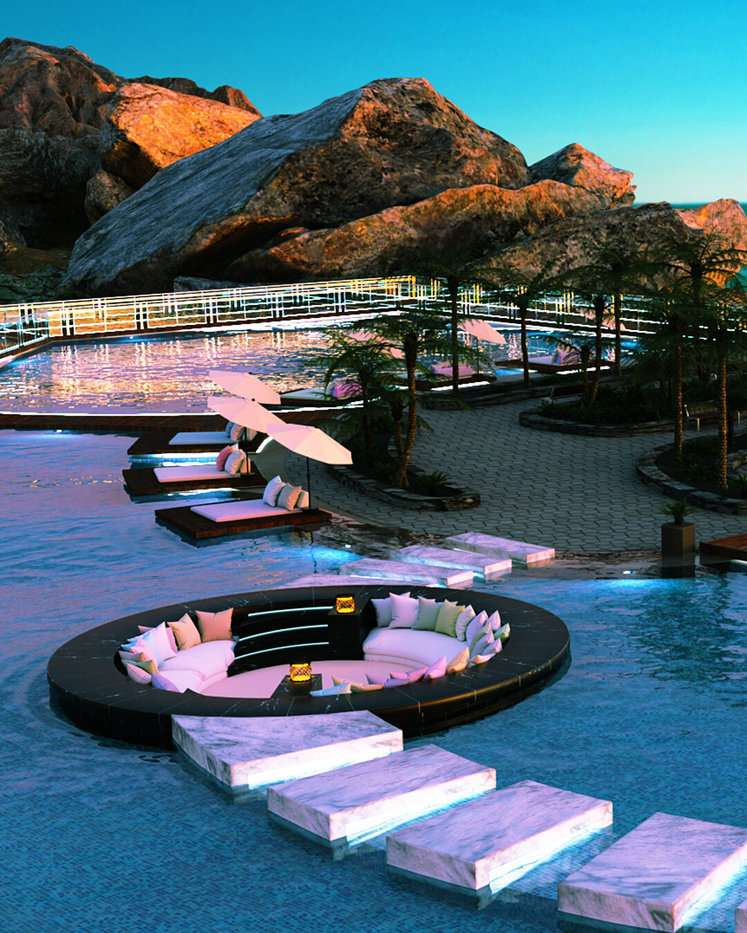 ArtStation - First Project Corona Render - Resort 3D