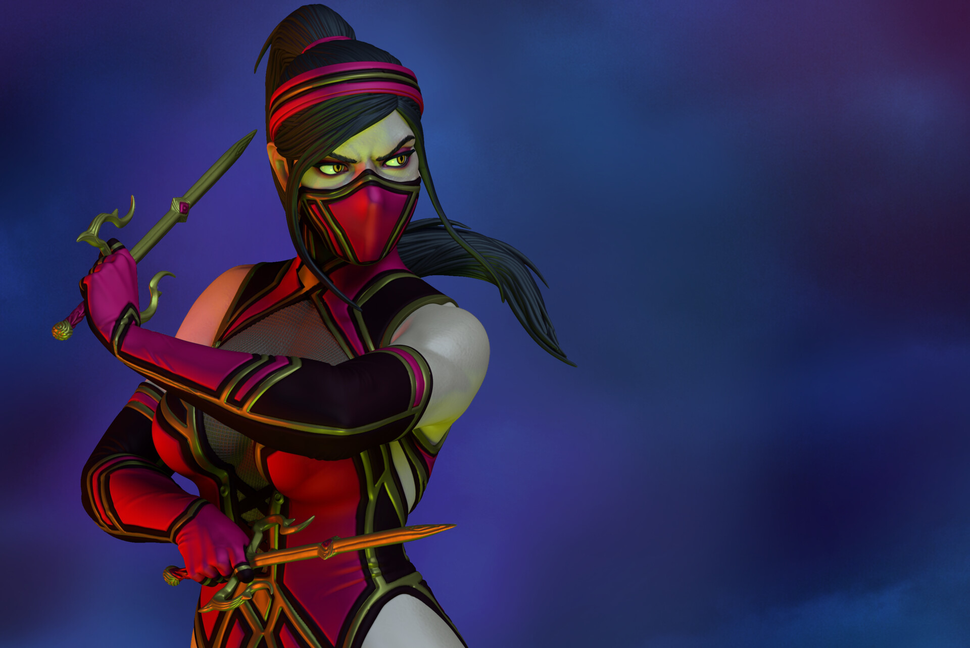 ArtStation - Mileena - Fanart - Collectible Statue