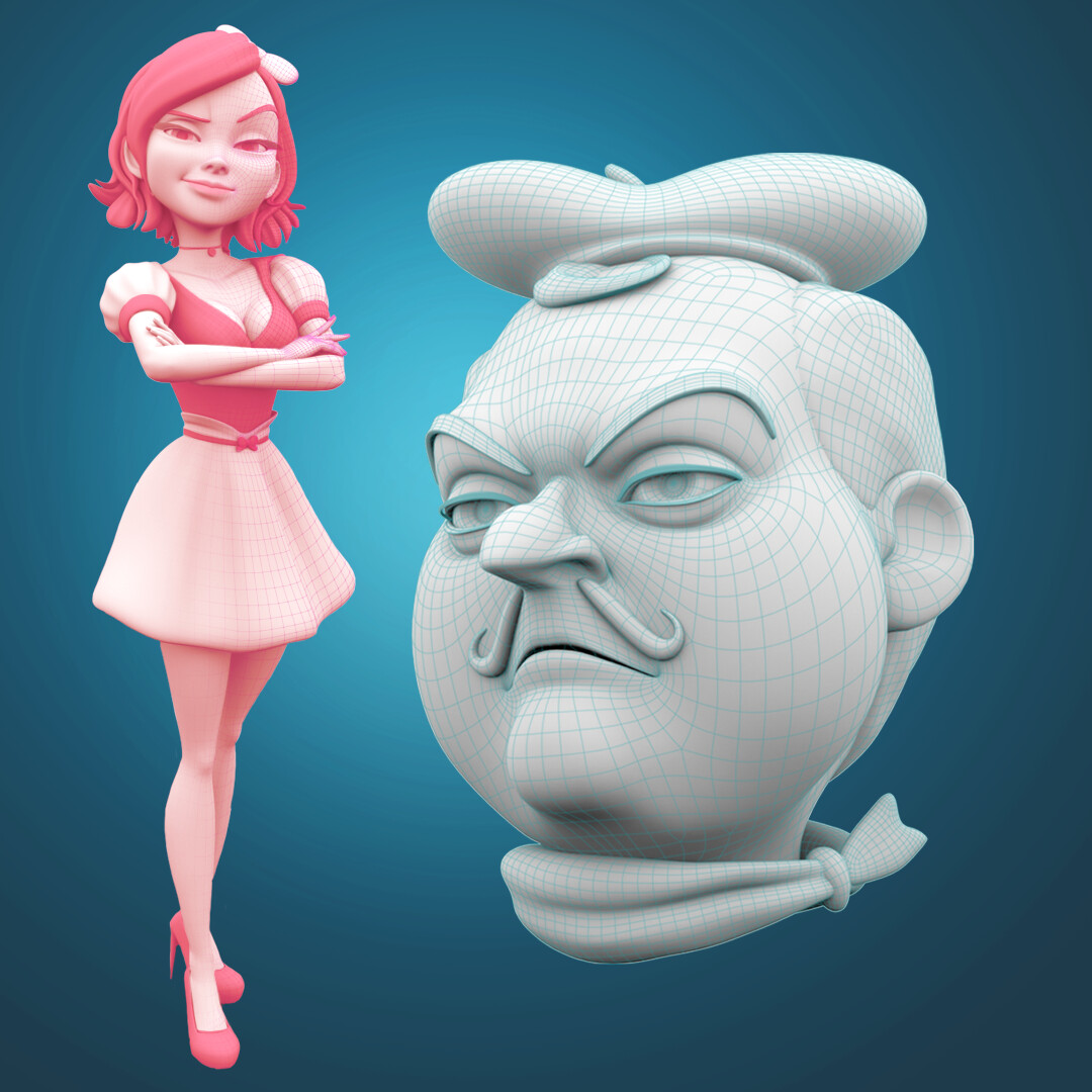 ArtStation - Blendshape & Facial Morph Demos