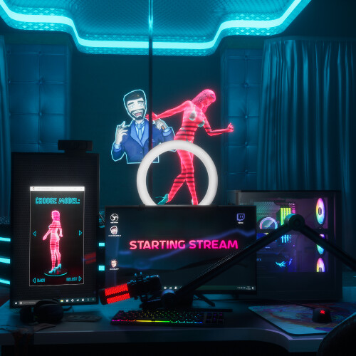 ArtStation - 3D Strip Club Director's Workstation Scene as Streamer's Loading Screen