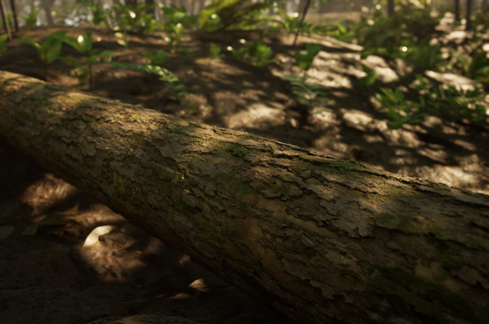 ArtStation - Mossy Maple Tree Bark