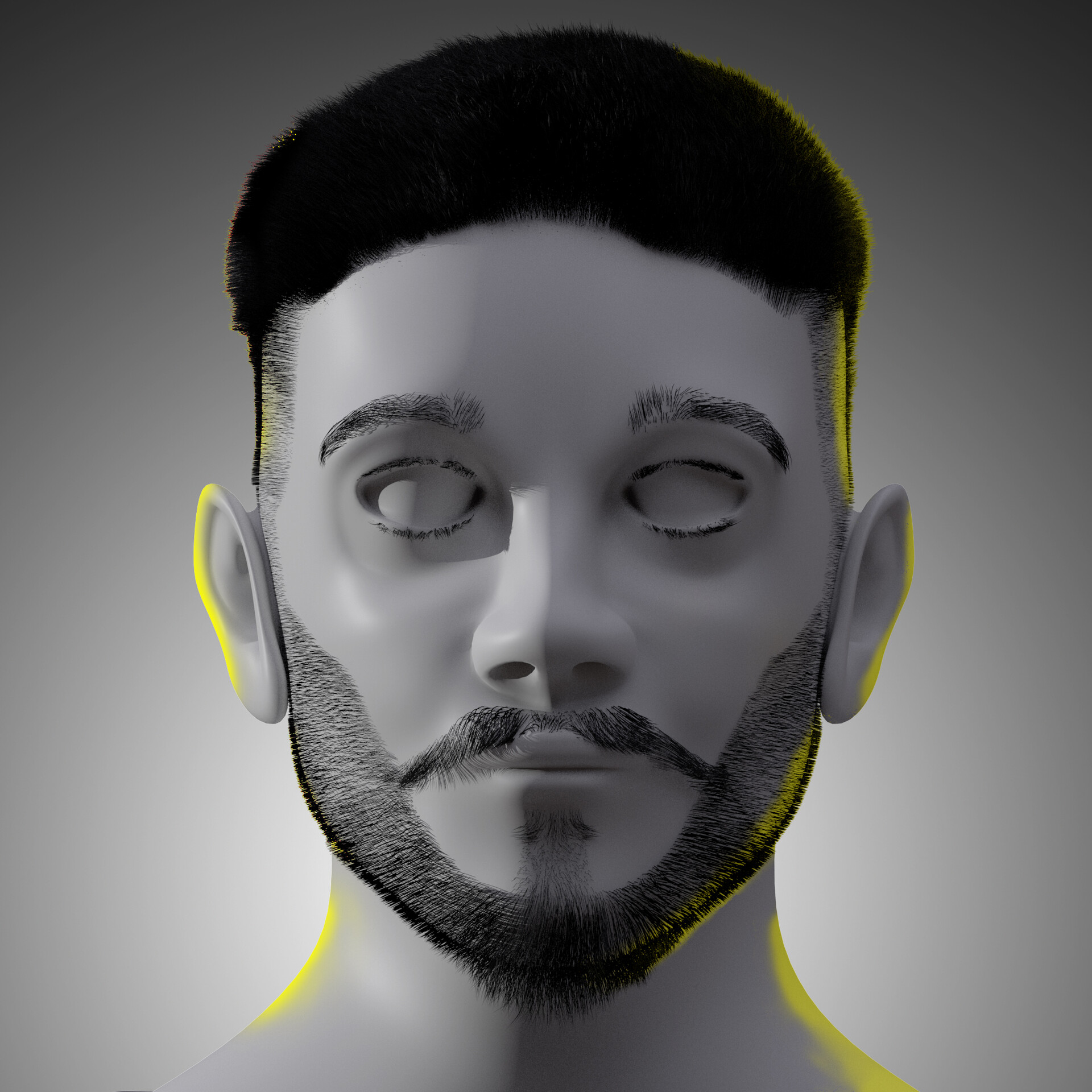 ArtStation - MALE GAME / VFX 3D MODEL