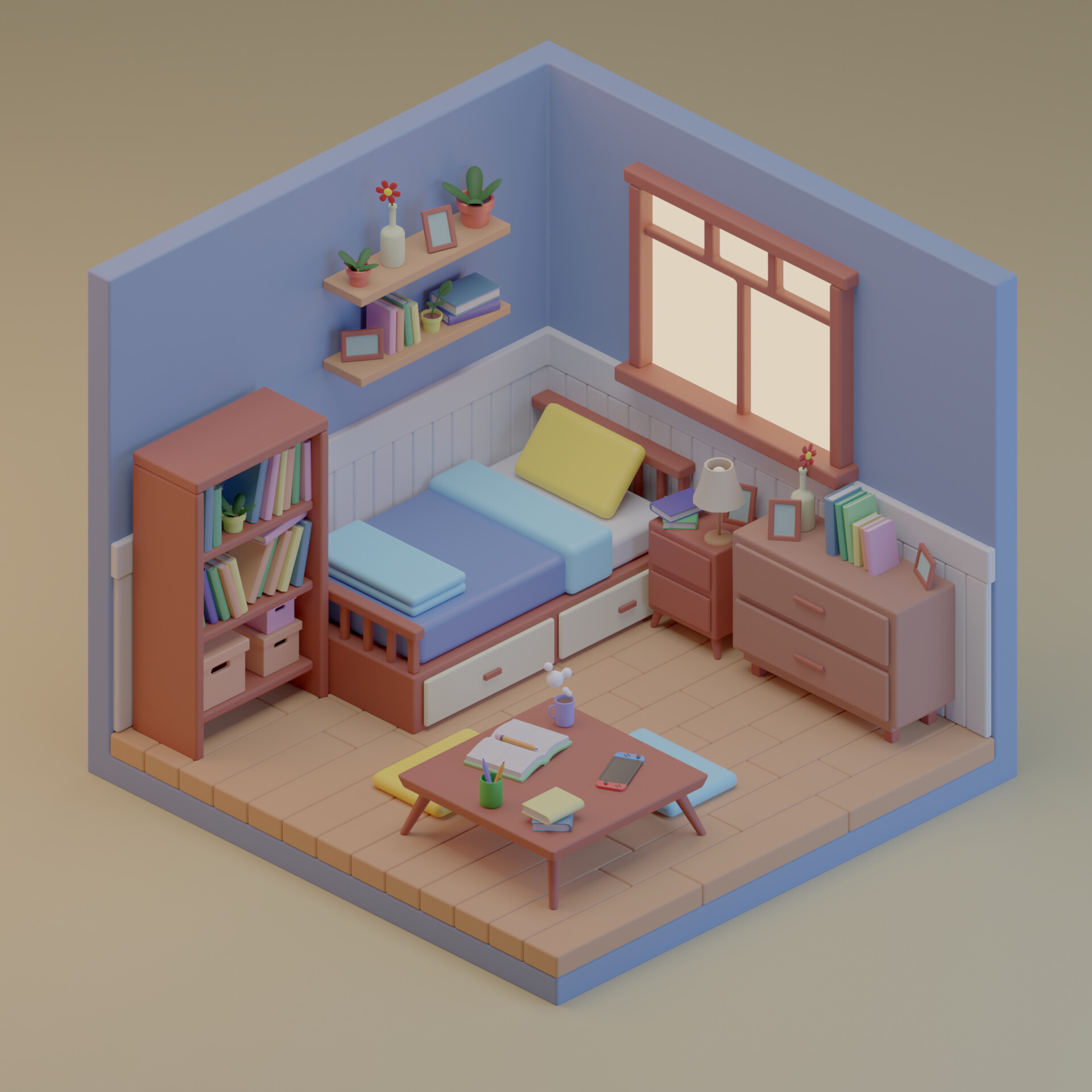 ArtStation - Alex's bedroom