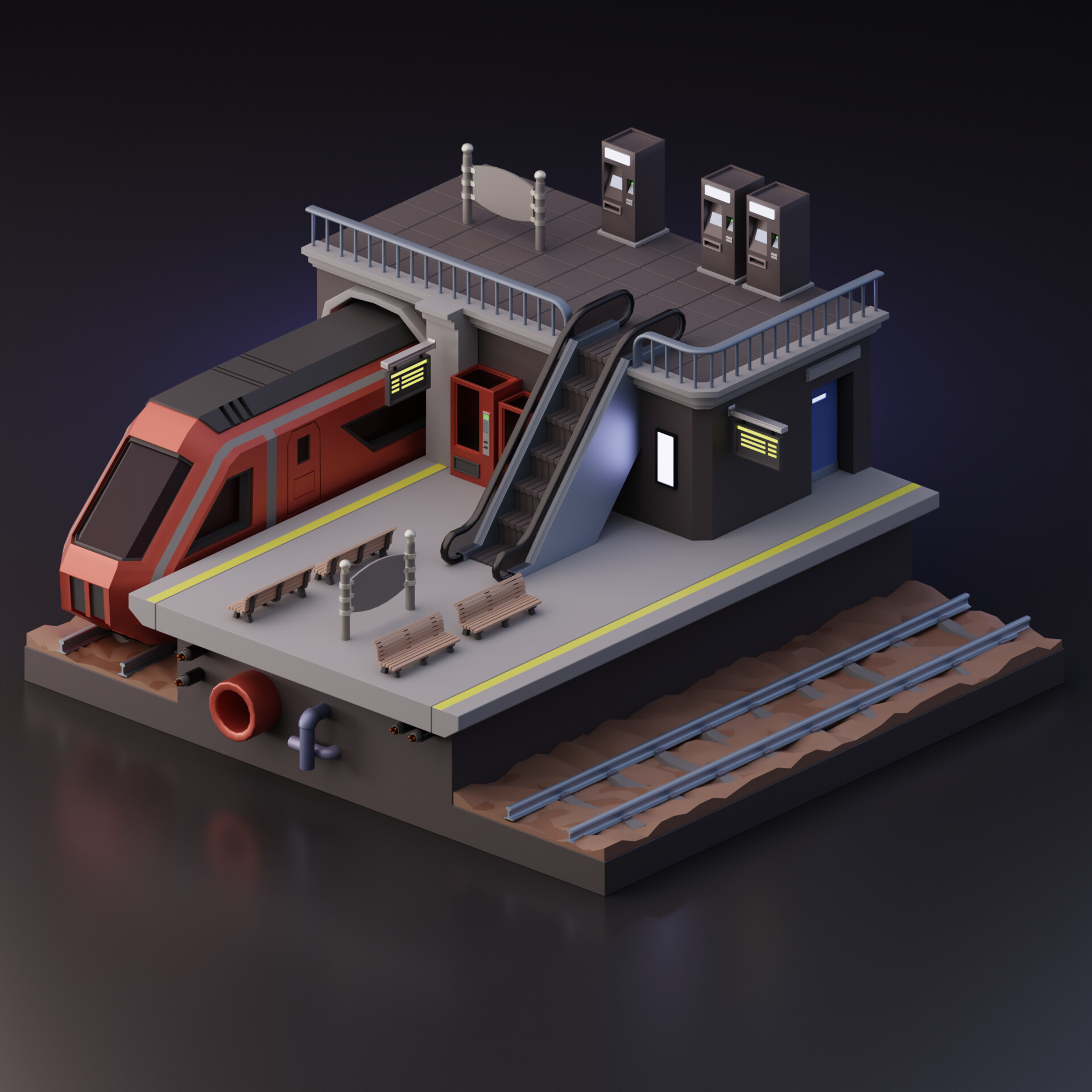 ArtStation - Train arrival