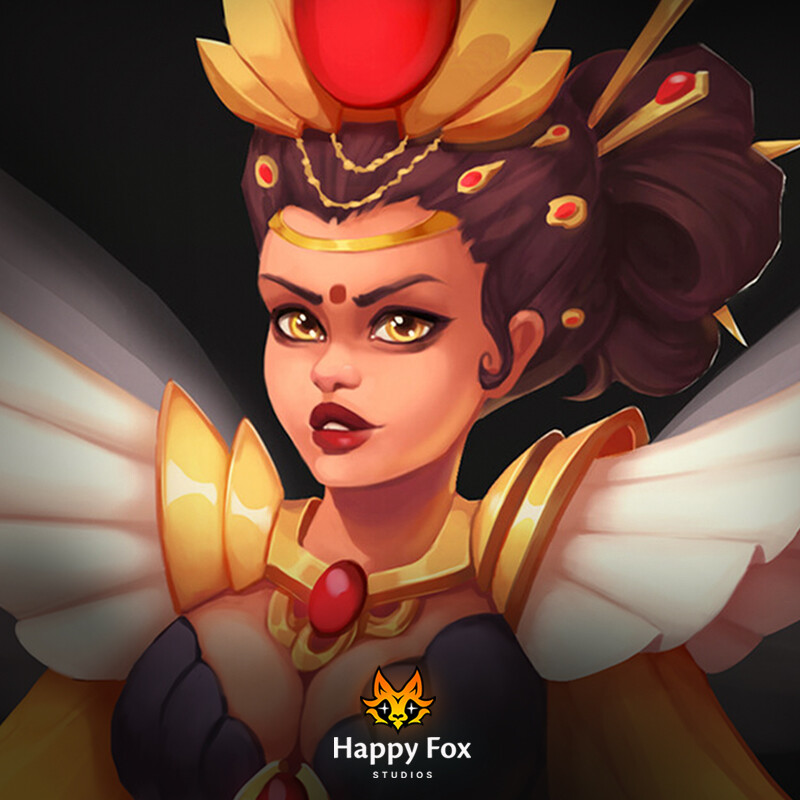 Happy Fox Studios - Character concept art — Angel Queen