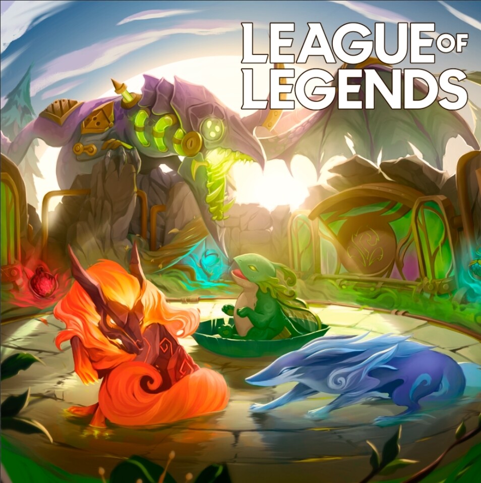 ArtStation - Chemtech Dragon - League of Legends