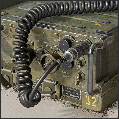 ArtStation - PRC-77 Portable Transceiver