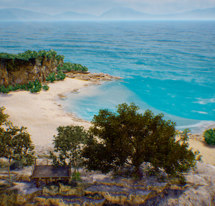 ArtStation - Dreamlike Beach Virtual Set - Maya, Unreal Engine ...