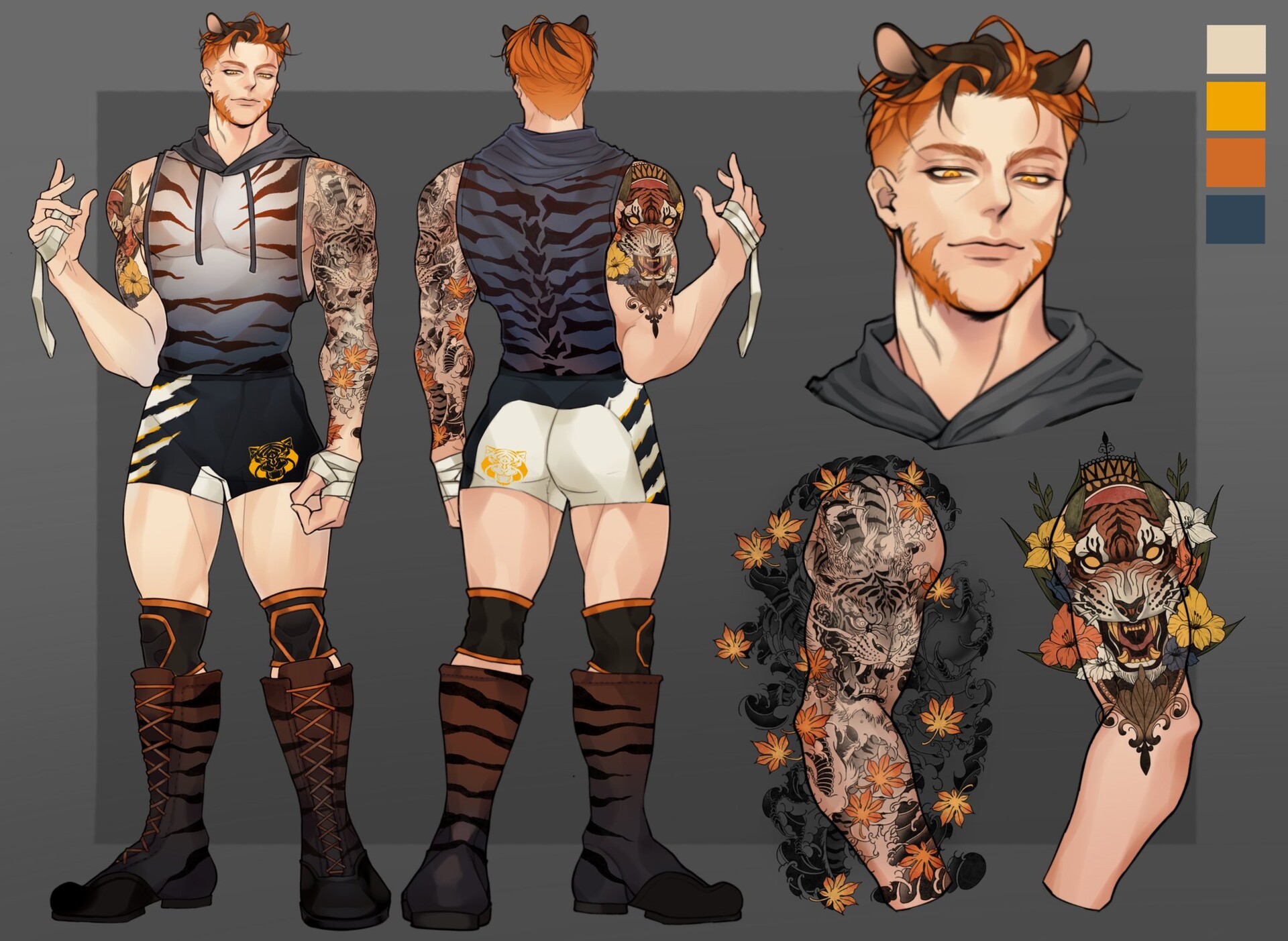 ArtStation - Character reference (commission #4)