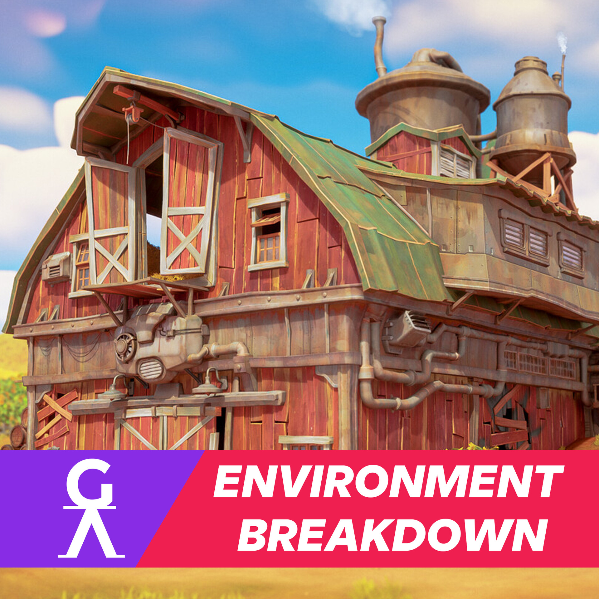 ArtStation - Ramshackle Farm - Environment Breakdown - Vitaly Zaytsev