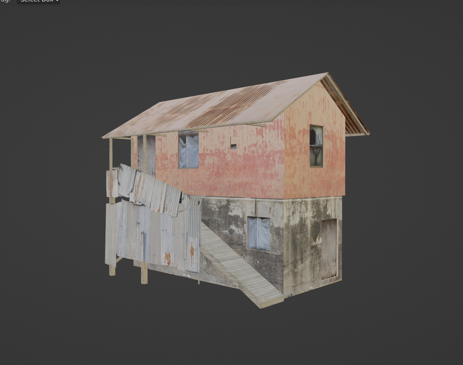 ArtStation - Slum House 1 (DF:BHD Remake Asset )
