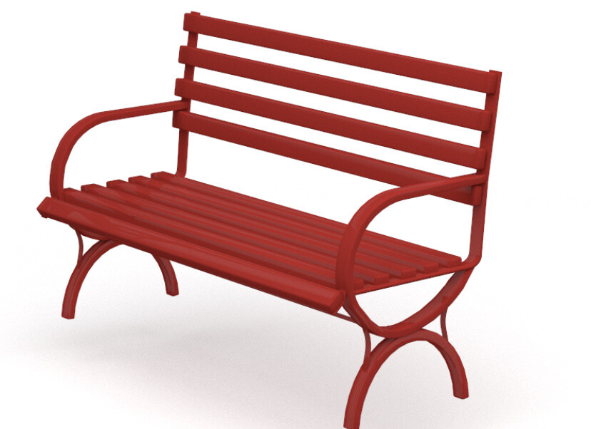 ArtStation - Bench Modelling 3ds Max