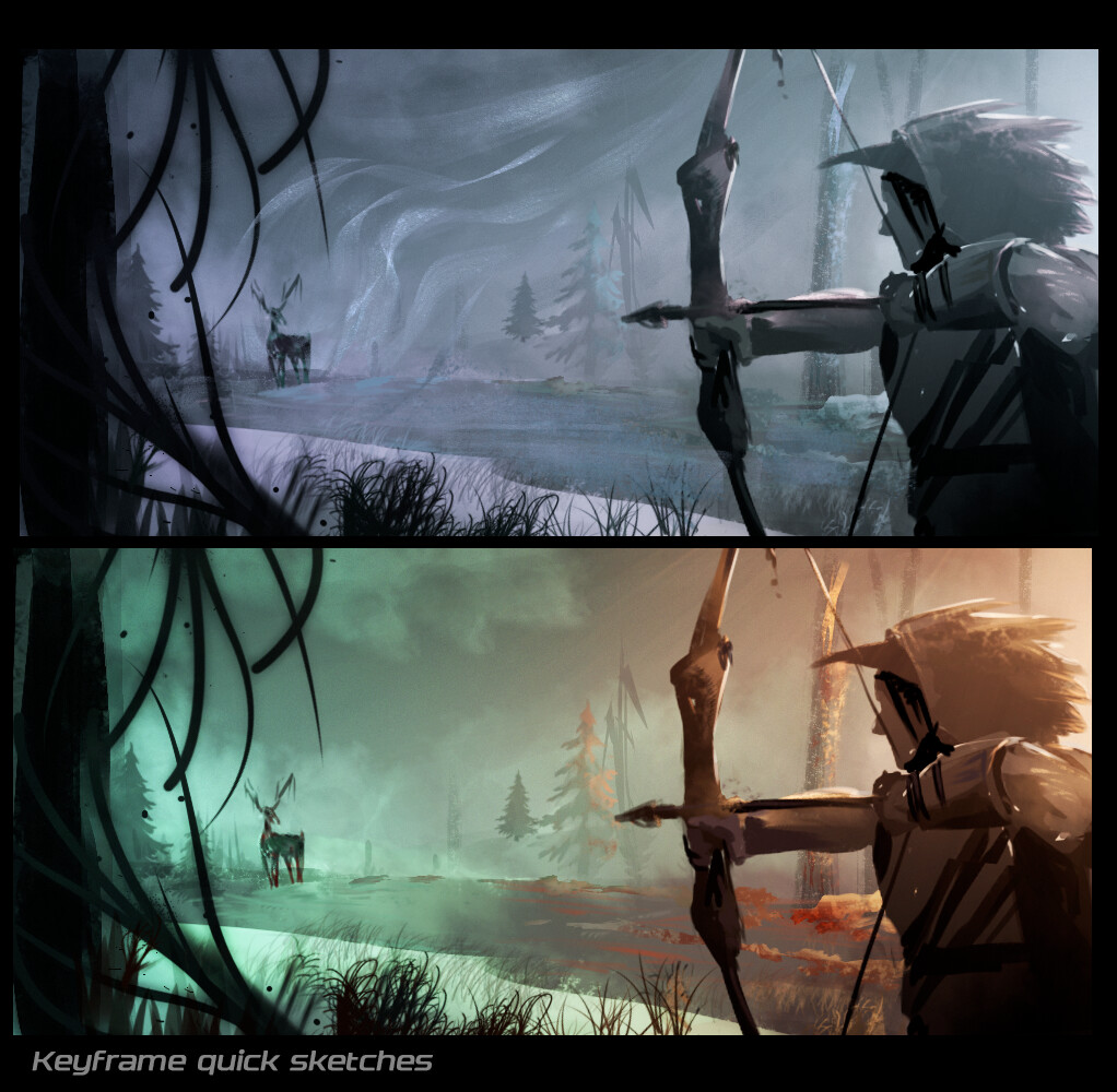 ArtStation - Keyframe quick sketches