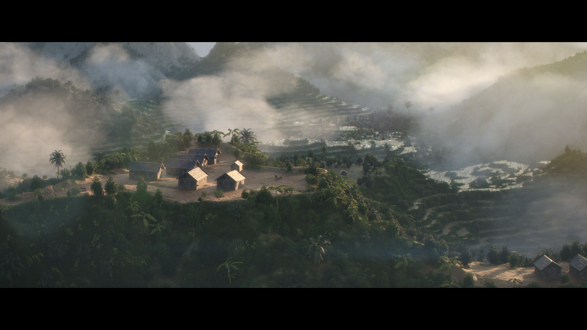 ArtStation - Rice Field Village