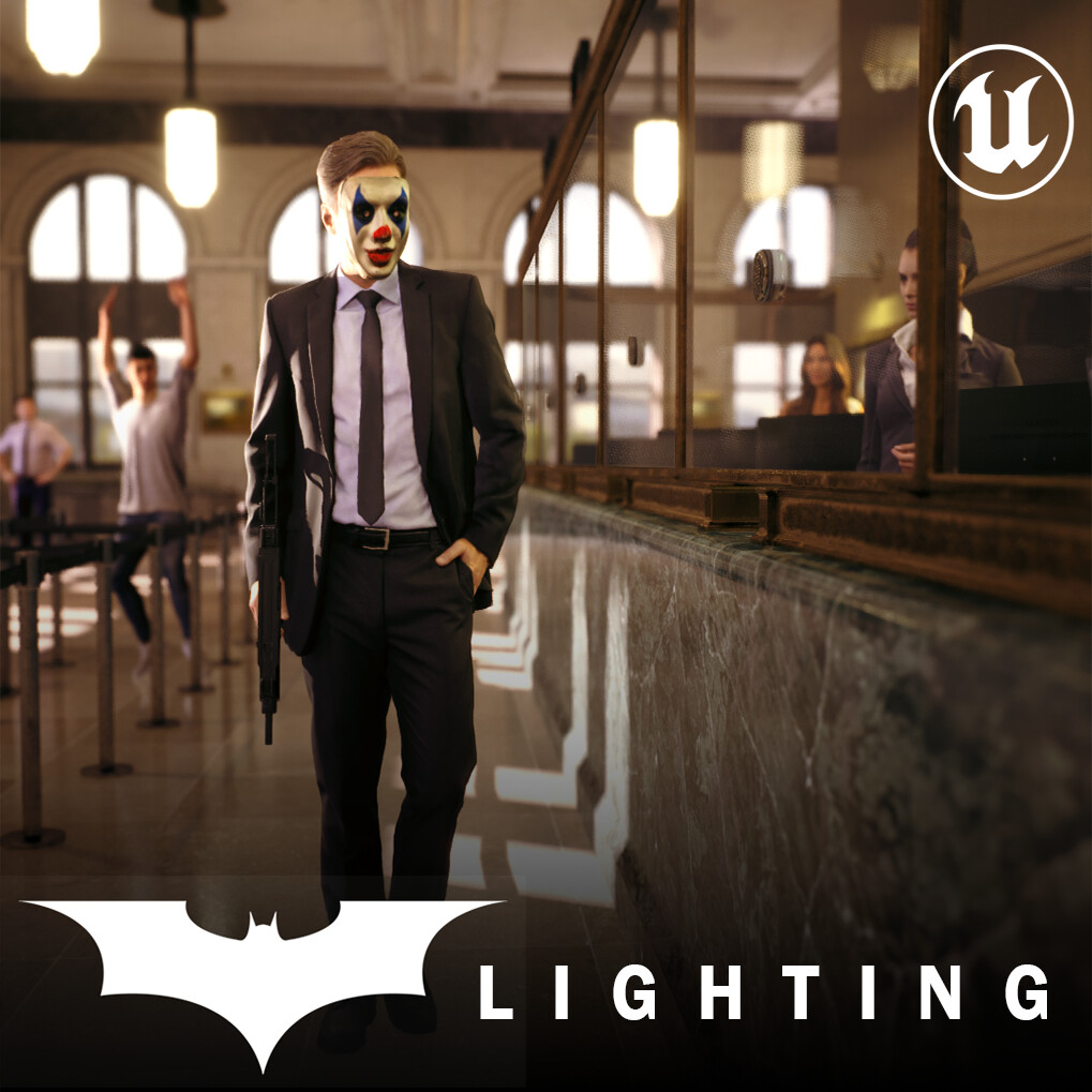 ArtStation - Dark Knight Bank Building - Lighting