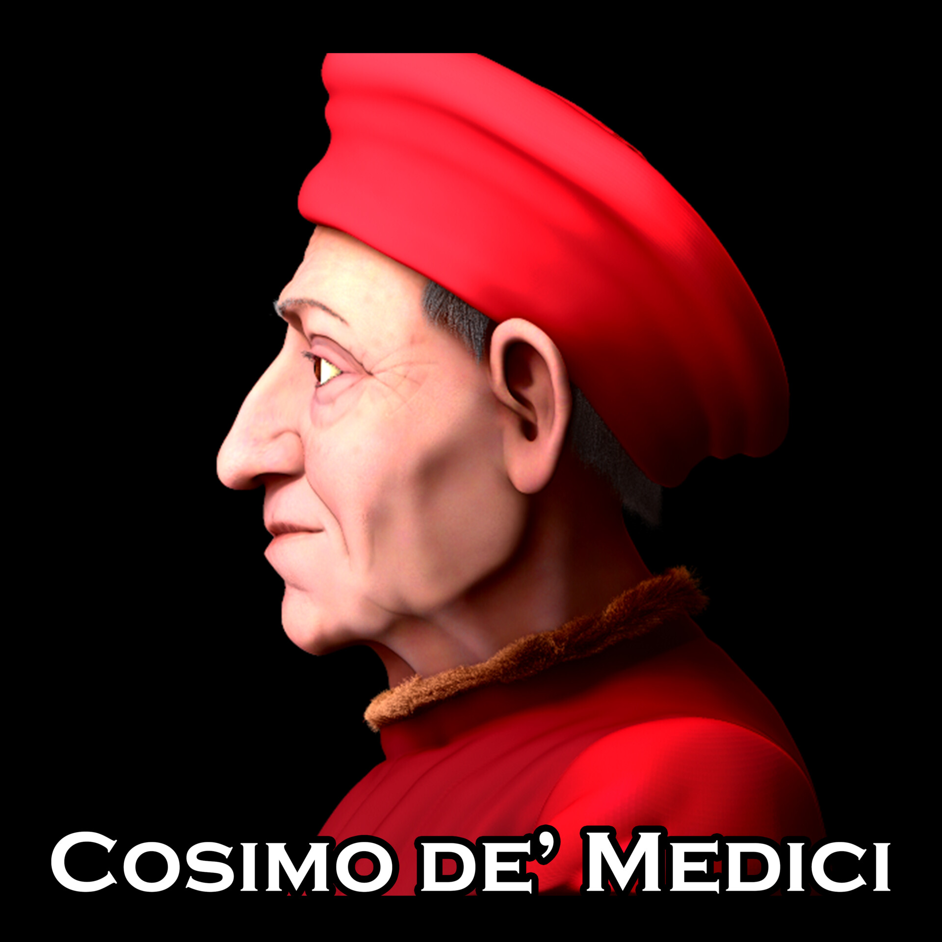 ArtStation - Cosimo de' Medici head model
