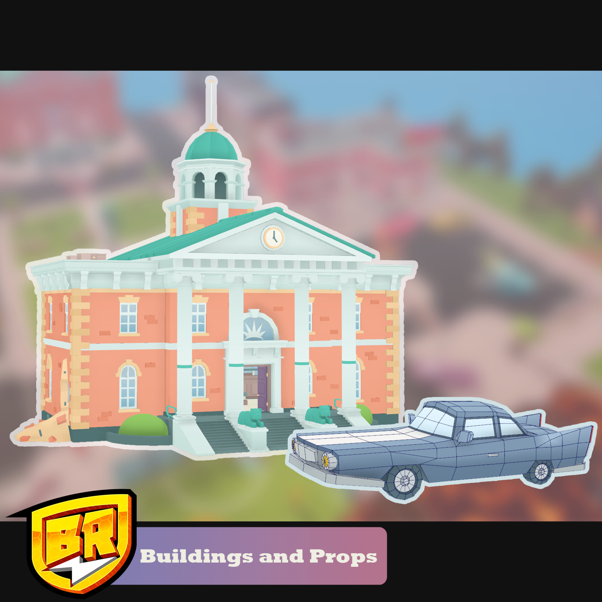 ArtStation - Blast Royale Buildings and Props