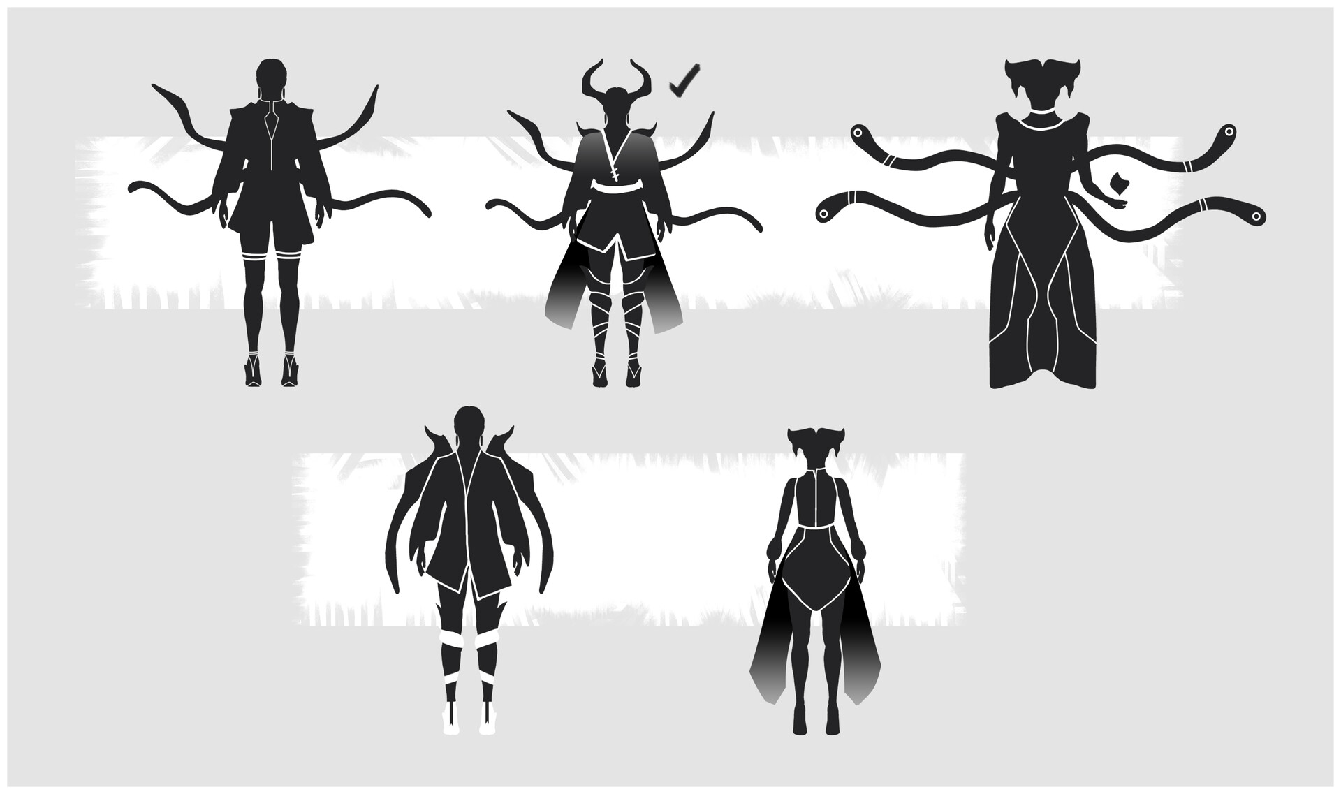 ArtStation - Character Design - Silhouettes & Zbrush Sculpt (Inspired ...