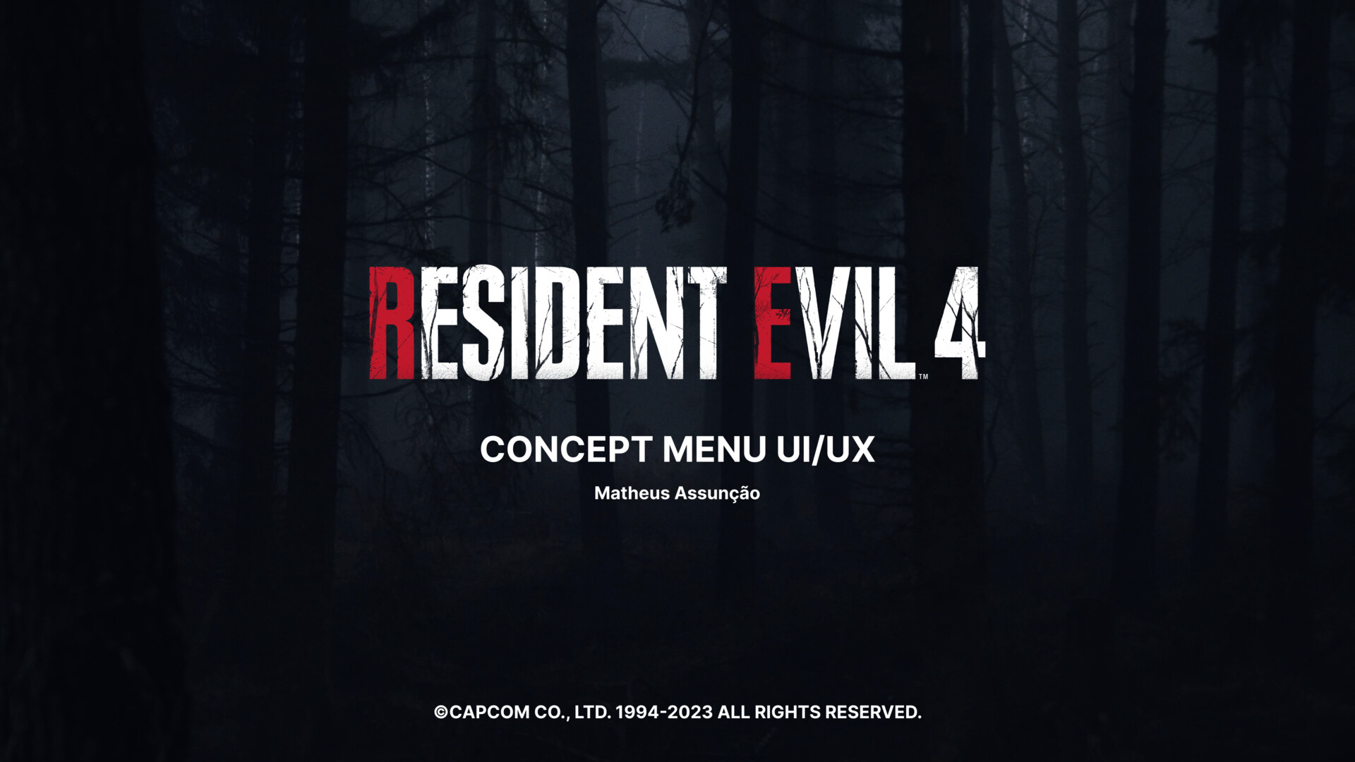 ArtStation - Resident Evil 4 Remake - Concept Menu