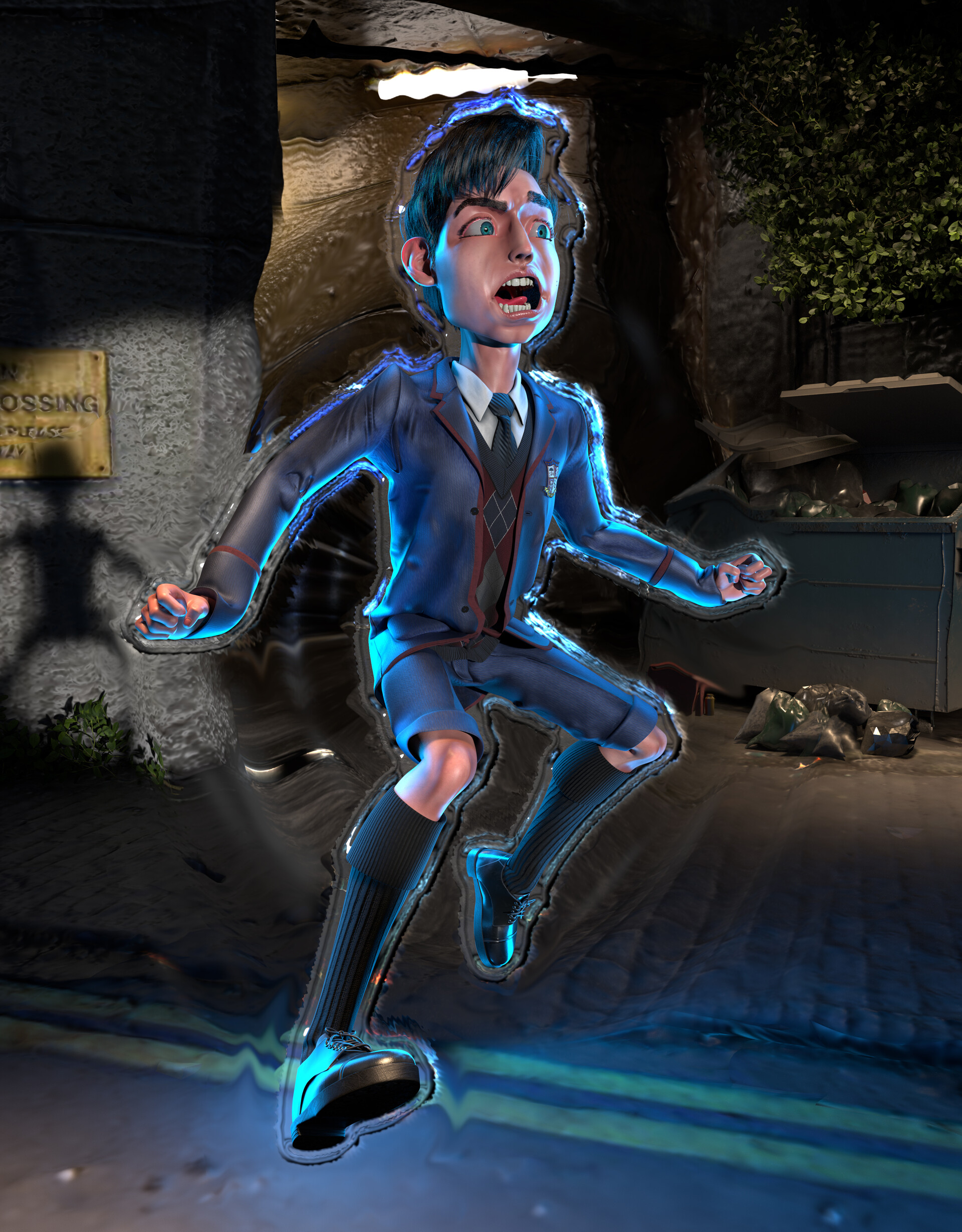 ArtStation - Number FIVE Bad Guy Animation - Walk Cycle