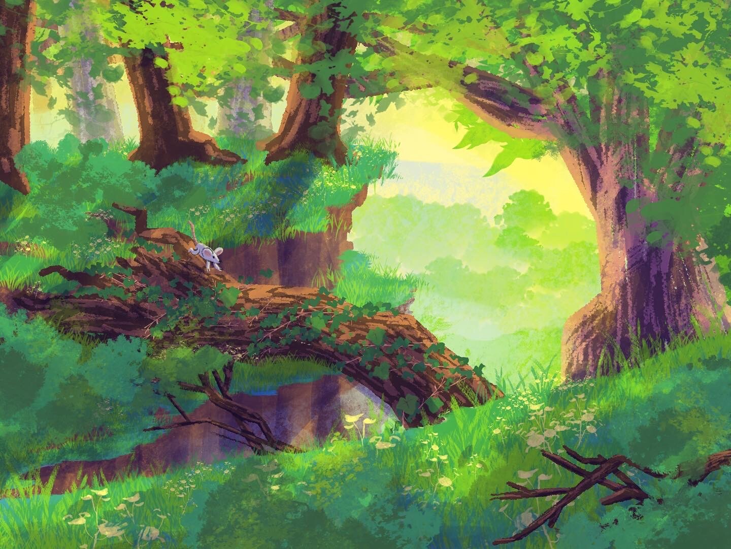 ArtStation - Crossing the Forest