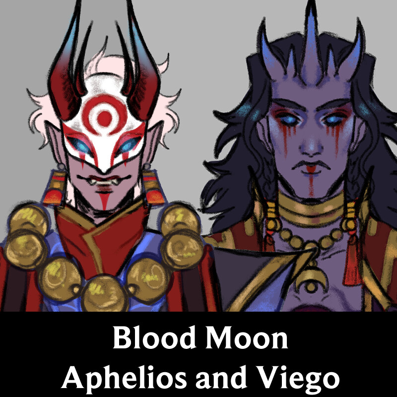 ArtStation - Blood Moon Aphelios + Viego - League of Legends Fan Skin ...