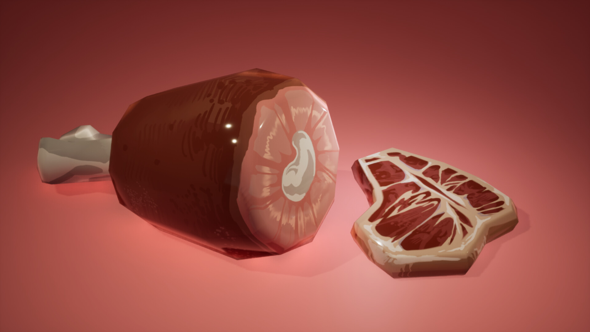 ArtStation - Low Poly Meats