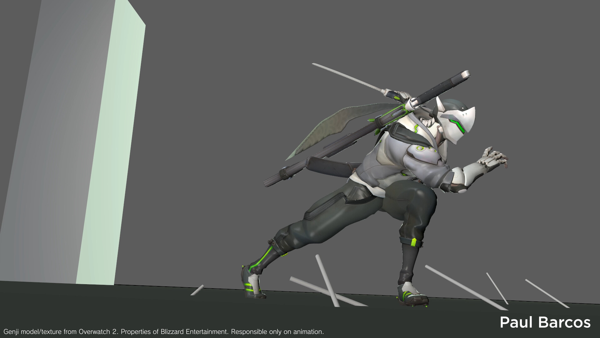 ArtStation - Genji Intro "Counterattack" Animation