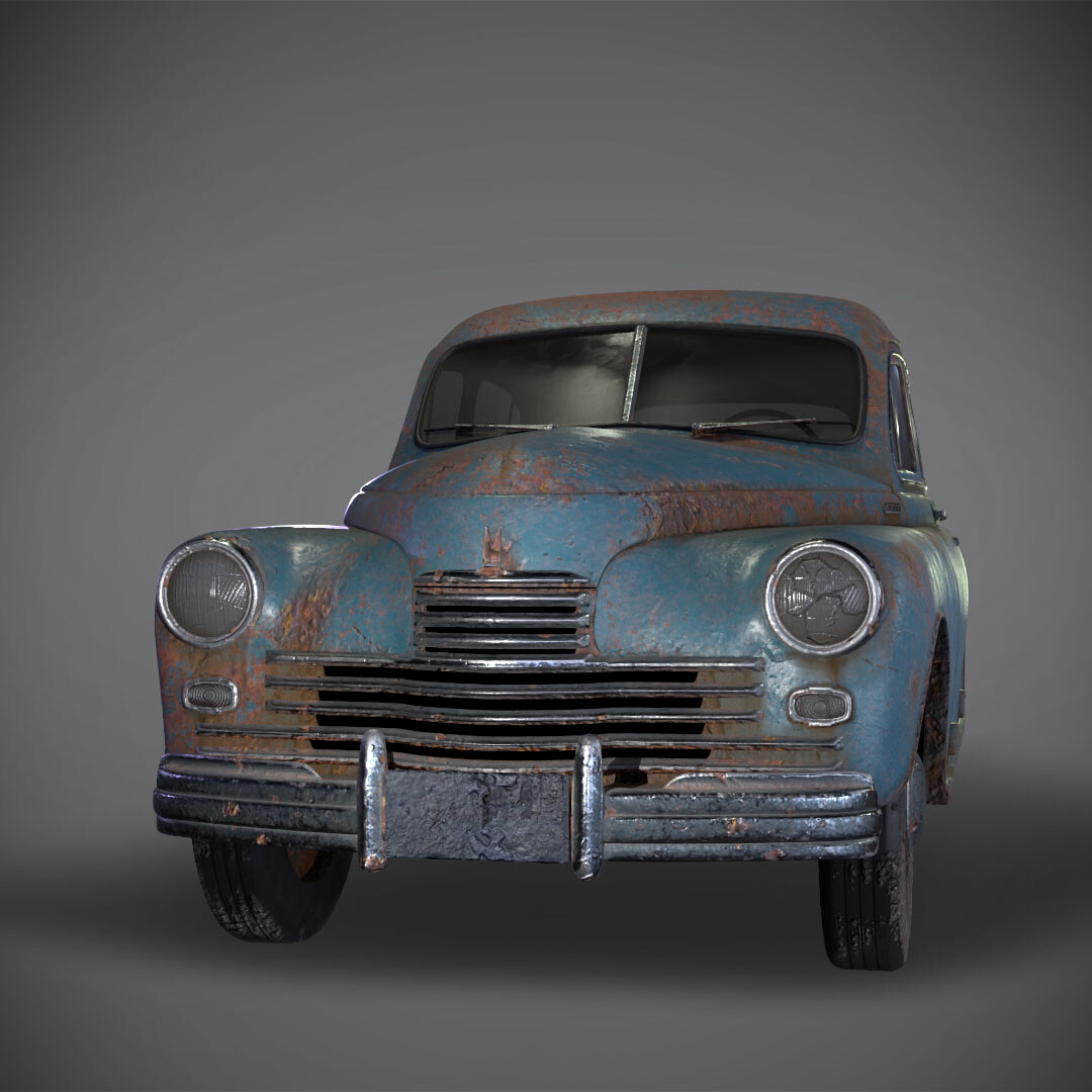 ArtStation - GAZ M20 Rust