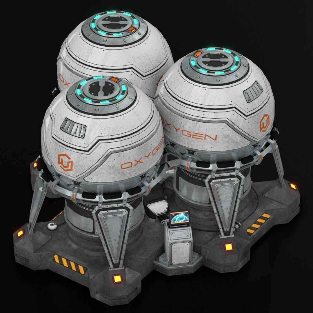 ArtStation - Large oxygen storage for The Crust