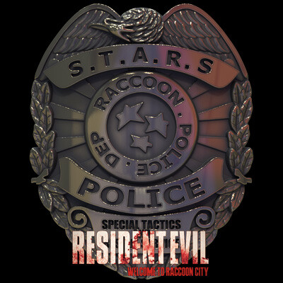 ArtStation - Resident Evil: WTRC S.T.A.R.S & Police Badge Props