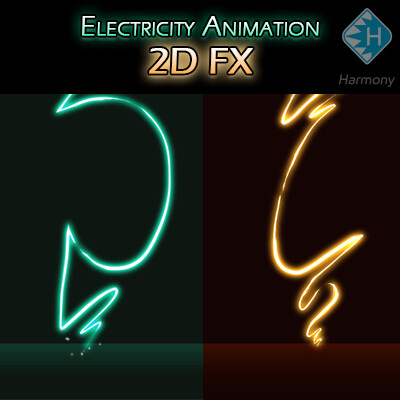 ArtStation - Electricity Animation - 2D FX