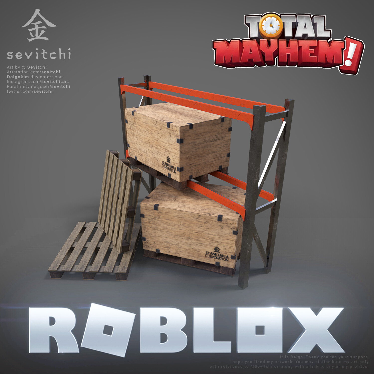 ArtStation - Simple Storehouse Props (crate, shelving and pallet) (low ...