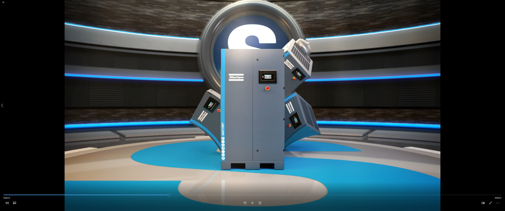 3D Effect - Atlas Copco: VSDs Range Teaser