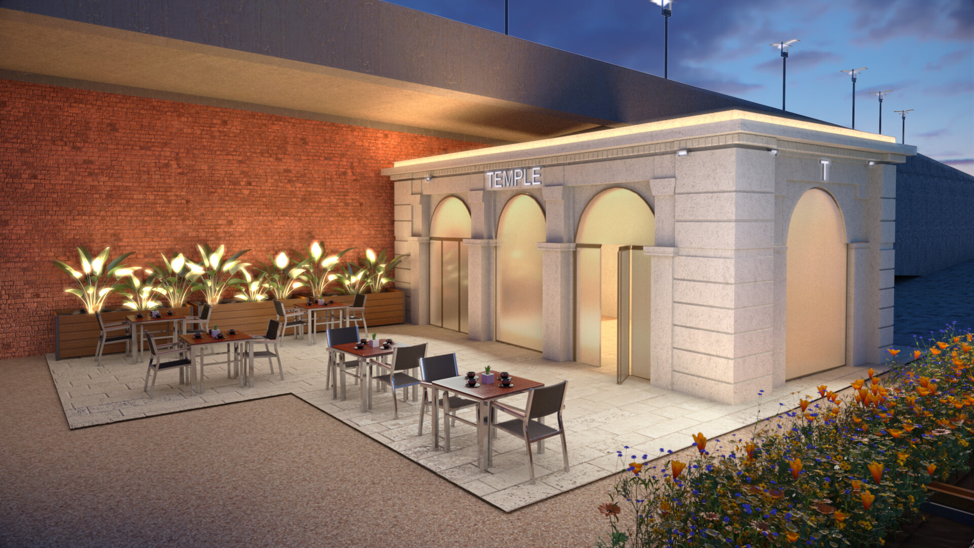 ArtStation - TEMPLE_BRIGHTON WATERFRONT