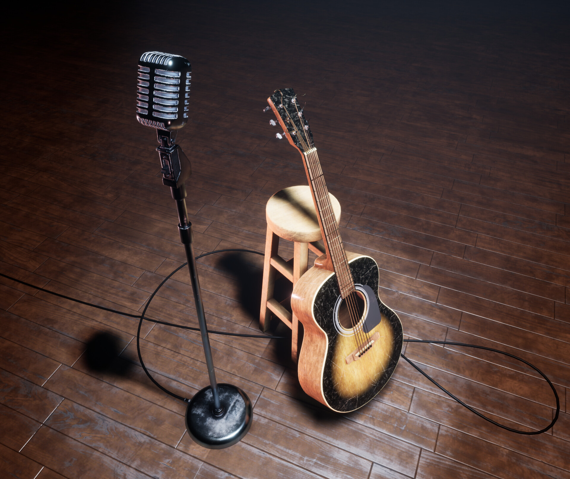 ArtStation - 3D song scene.