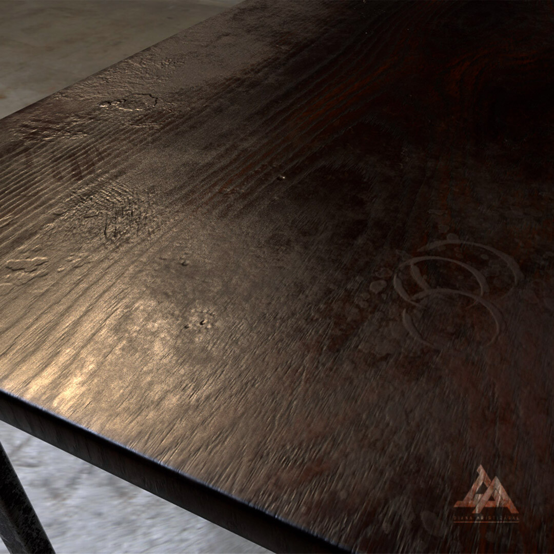 ArtStation - DIRTY TABLE - Abandoned Interrogation Room