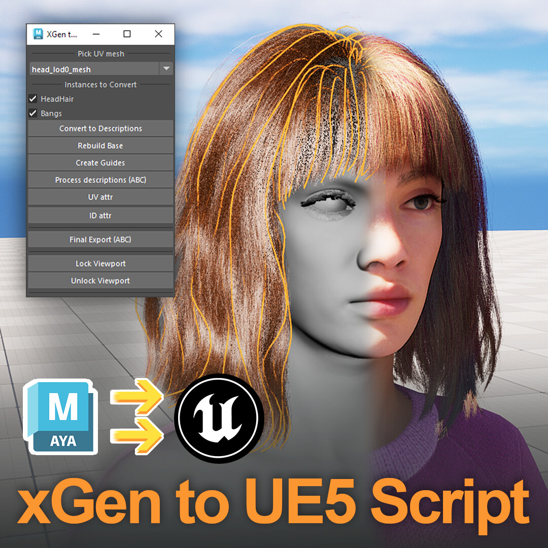 ArtStation - xGen to Unreal Script